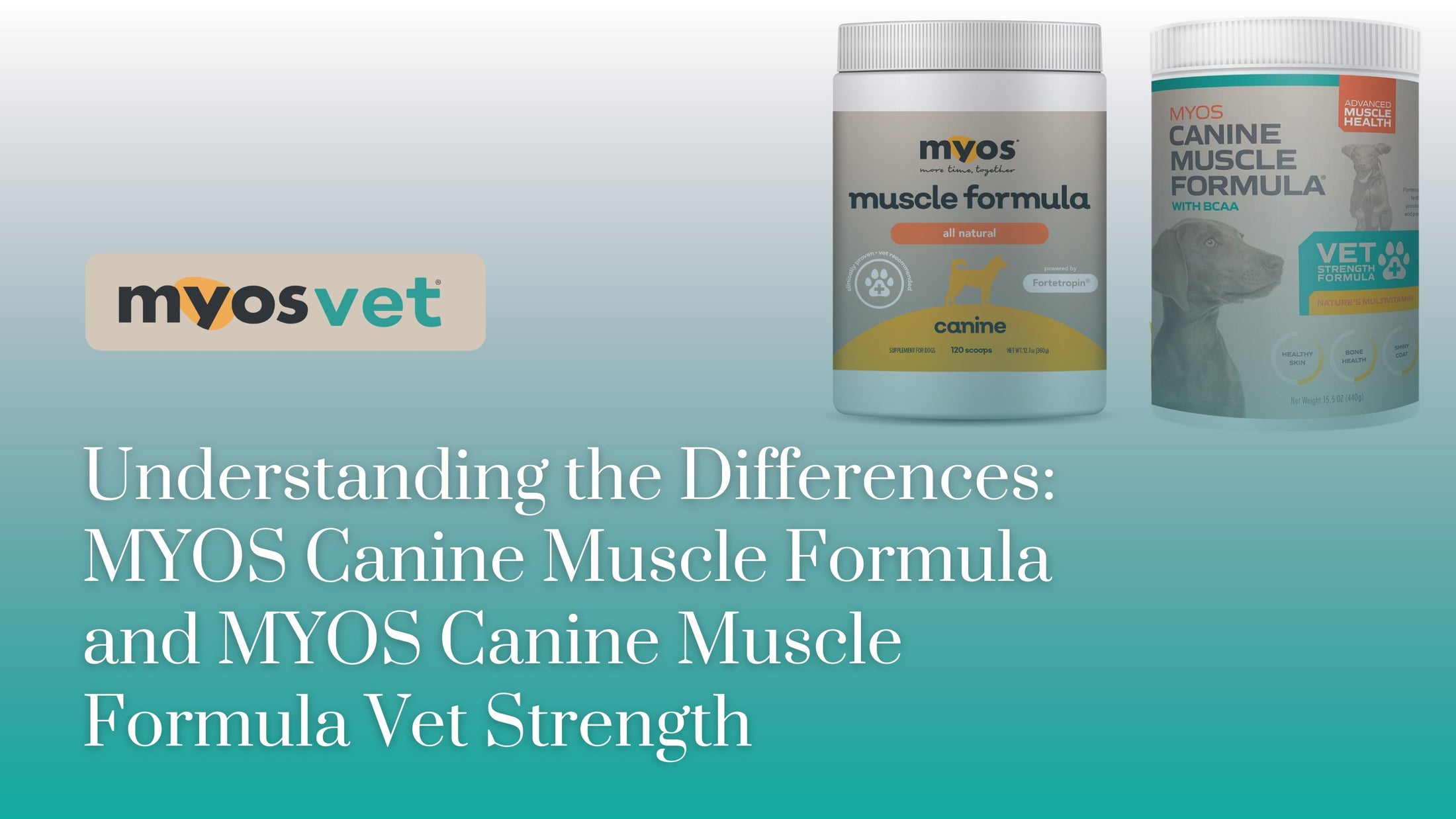 Understanding the Differences: MYOS Canine Muscle Formula and MYOS Can ...